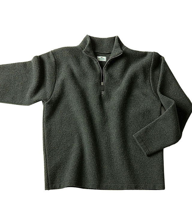 Lairg Felted Wool 1/4 Zip Top by Hoggs of Fife