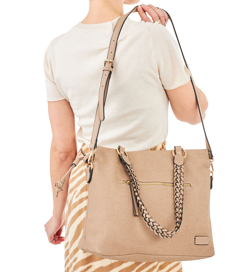 Shoulder Bag with Zip Detail by Rieker
